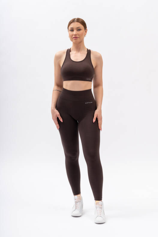 BLISS Scrunch Tights Dark Brown – ASTANI WEAR