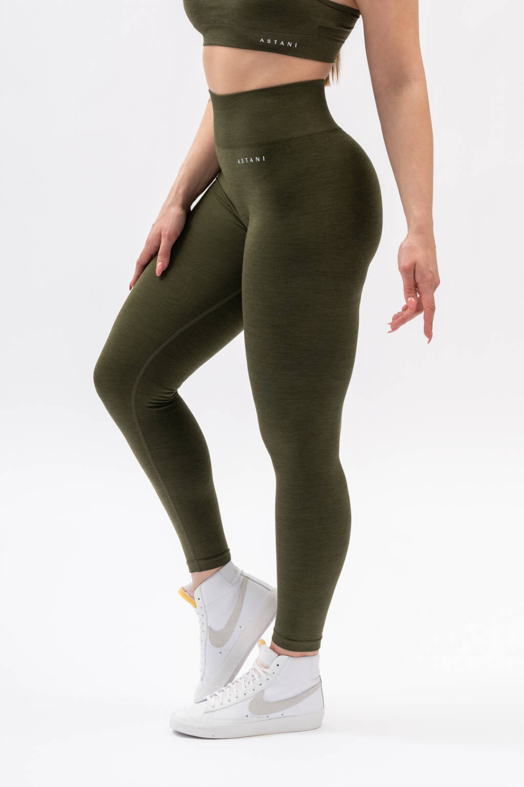 BLISS Scrunch Tights Green – ASTANI WEAR