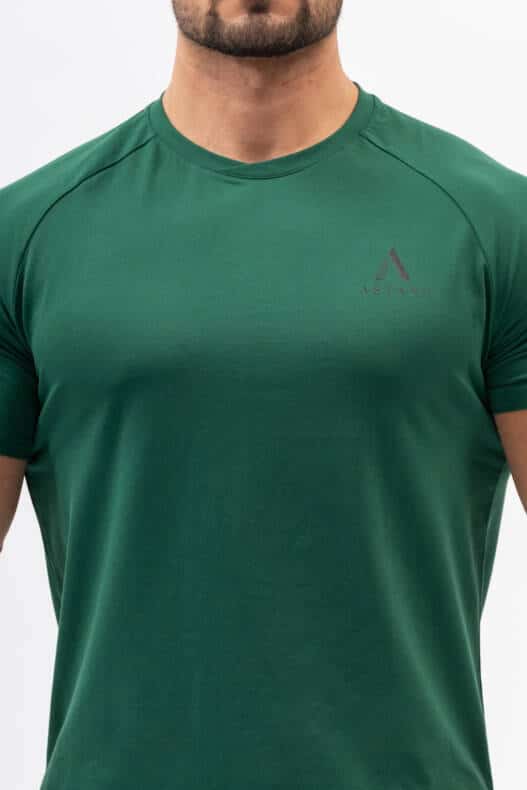 CODE T-Shirt Dark Green – Men's Cotton Workout Tee | Astani Wear